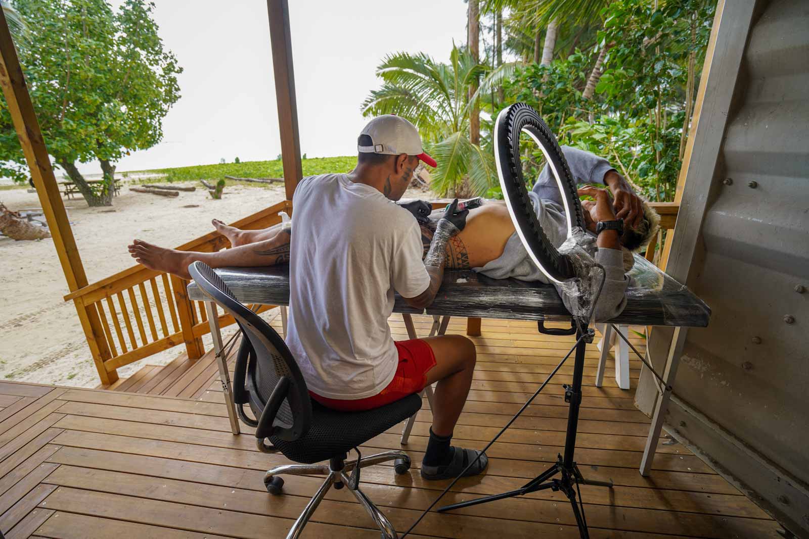 6 Artist Studios: Getting A Tattoo In Rarotonga, Cook Islands.